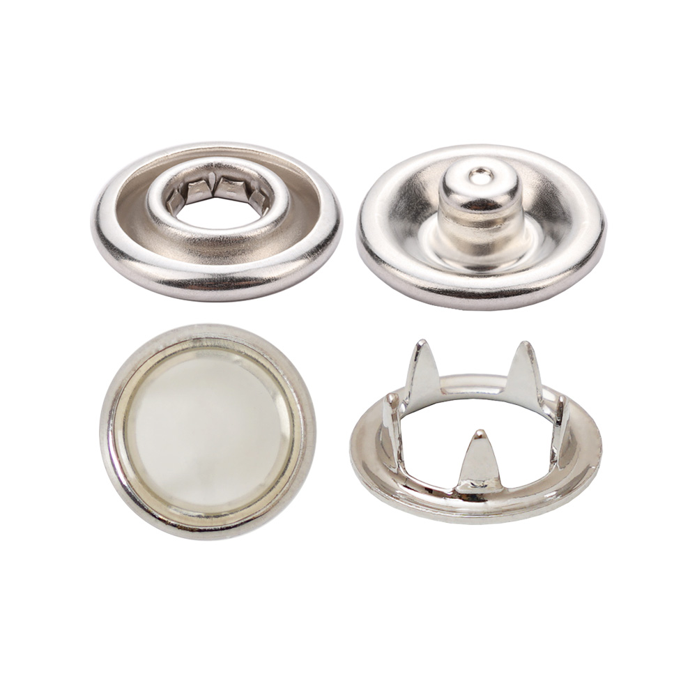 Prong Snap Button With Square Cap